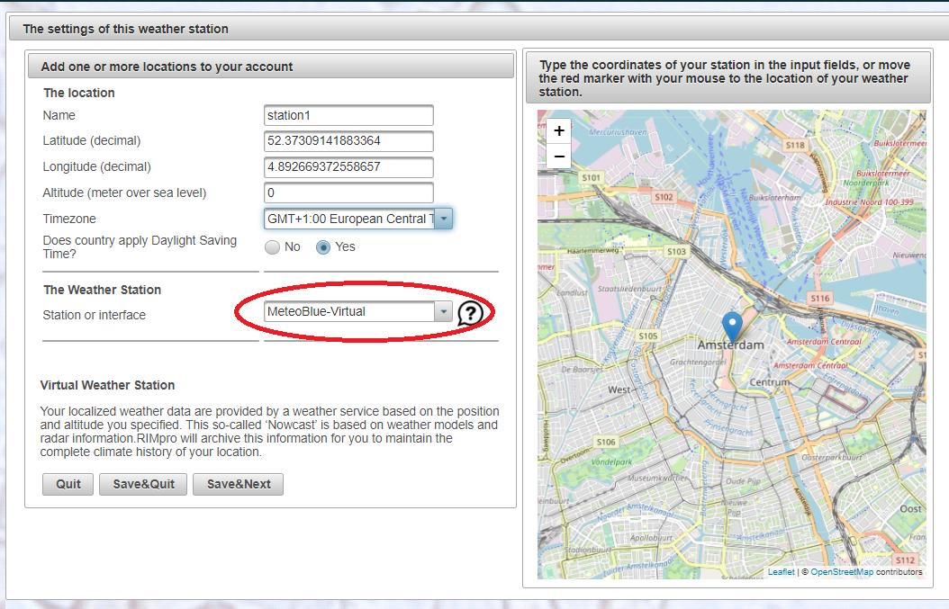 How can I add a virtual weather station? - RIMpro